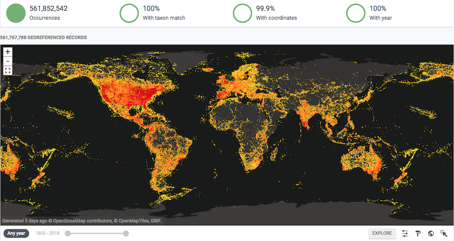 eBird update brings GBIF over 1.3 billion records - eBird