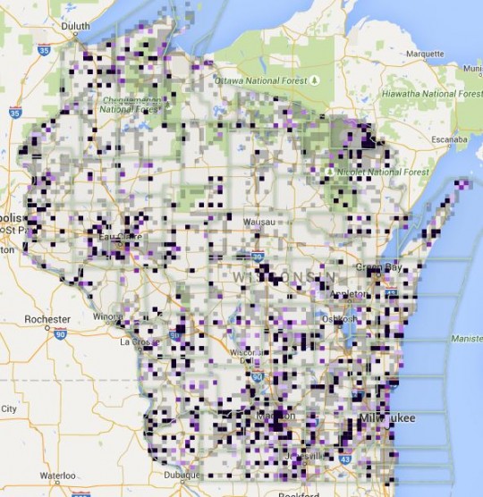Guide to Atlas Species Distribution Maps - Wisconsin Breeding Bird Atlas