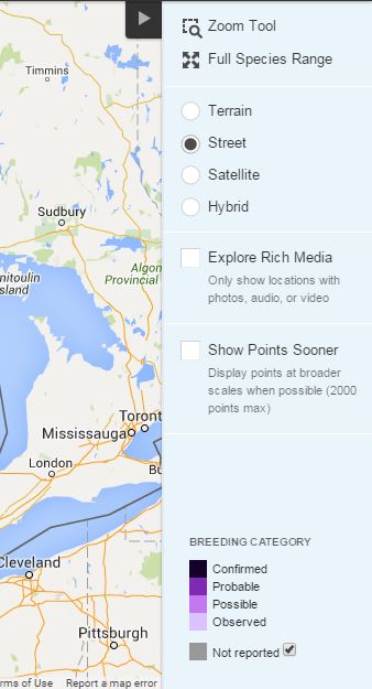 Guide to Atlas Species Distribution Maps - Wisconsin Breeding Bird Atlas