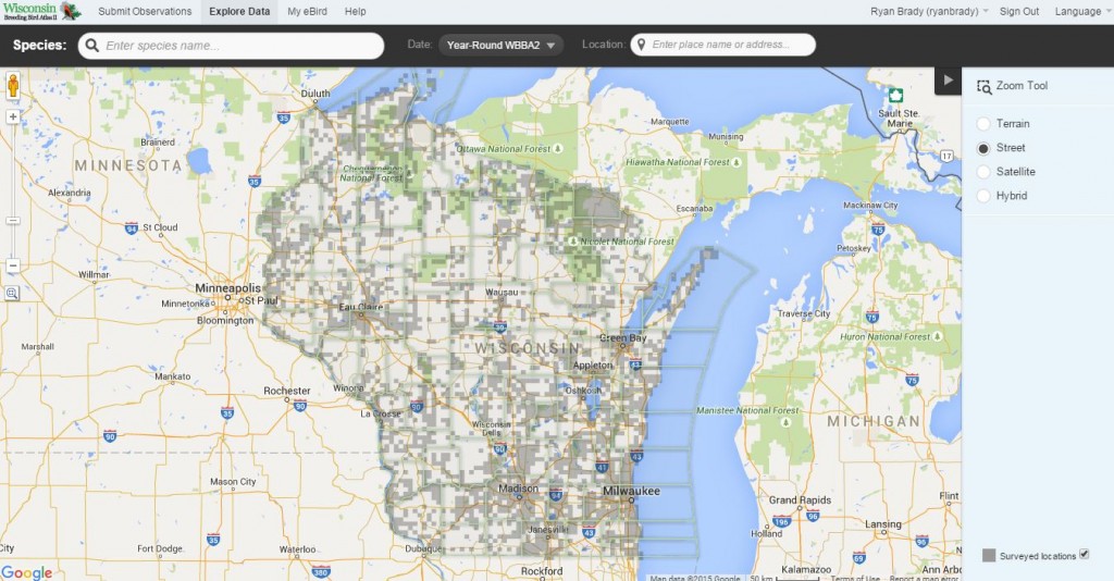 Guide to Atlas Species Distribution Maps - Wisconsin Breeding Bird Atlas