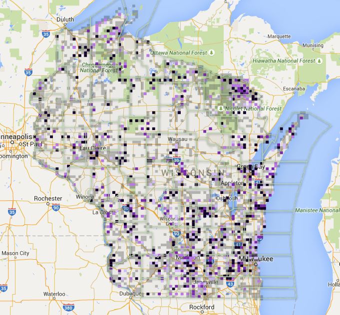 Guide to Atlas Species Distribution Maps - Wisconsin Breeding Bird Atlas