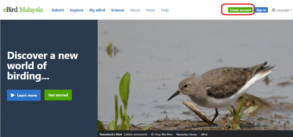 Supporting Partners for eBird Malaysia Portal - eBird Malaysia
