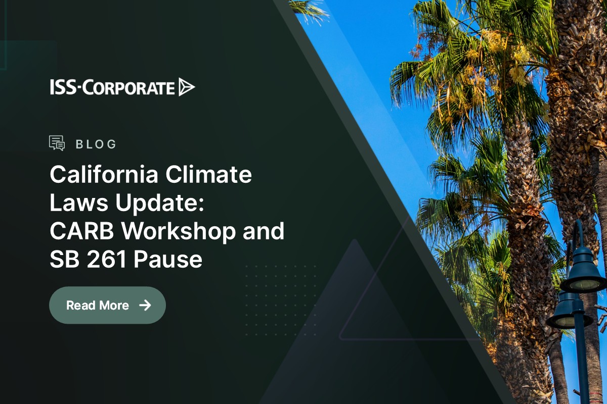 California Climate Laws Update: CARB Workshop and SB 261 Pause