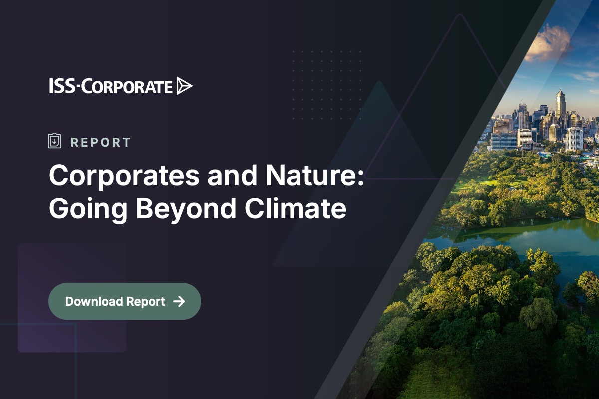 Corporates and Nature: Going Beyond Climate