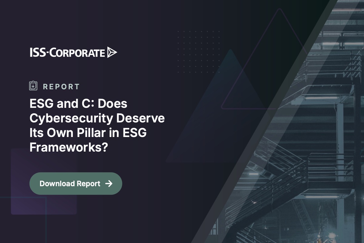 Does Cybersecurity Deserve Its Own Pillar in ESG Frameworks?
