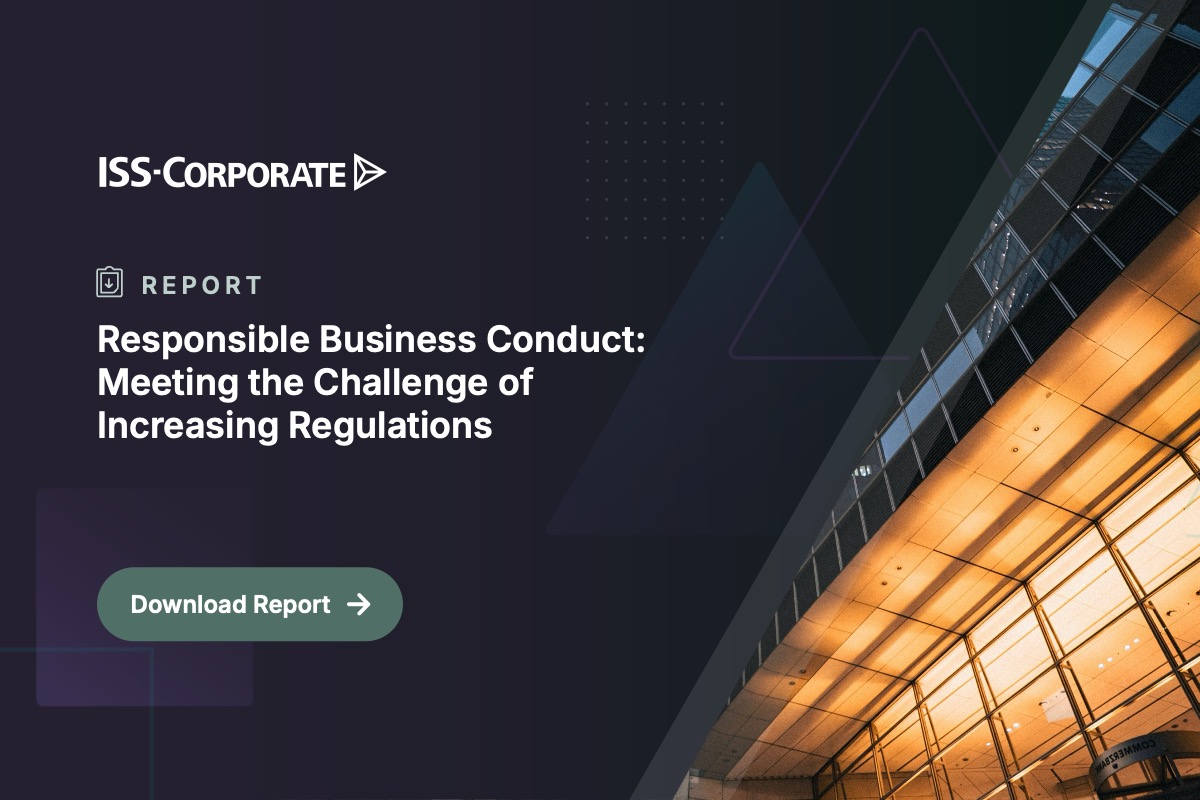 Responsible Business Conduct & Increasing Regulations