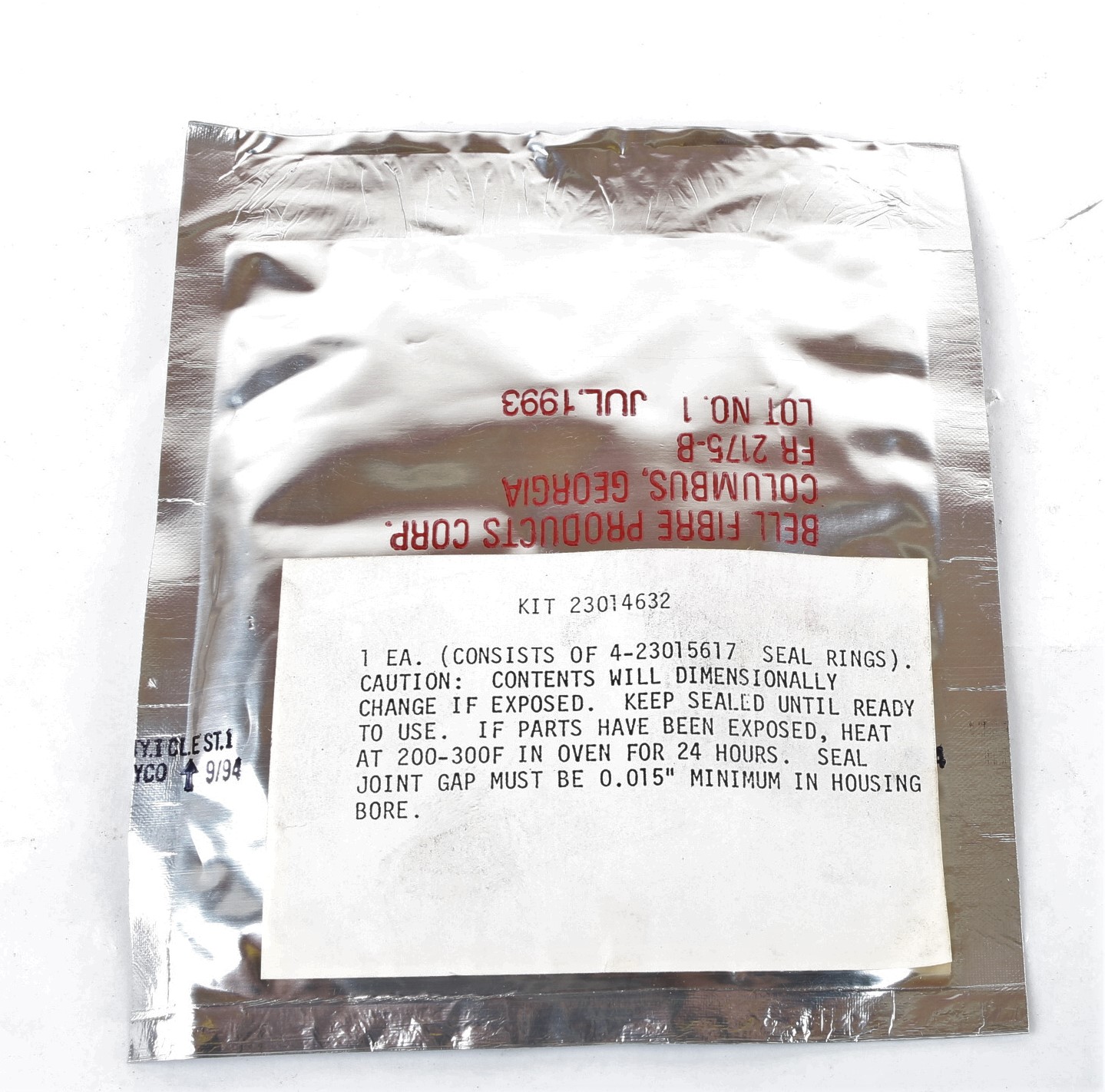 23014632 from ALLISON TRANSMISSION - SEAL RING (4 pc kit)