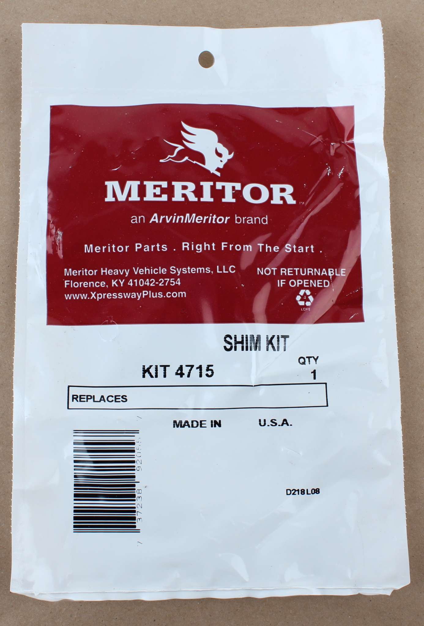 KIT4715 from MERITOR - AXLE HARDWARE - SHIM KIT