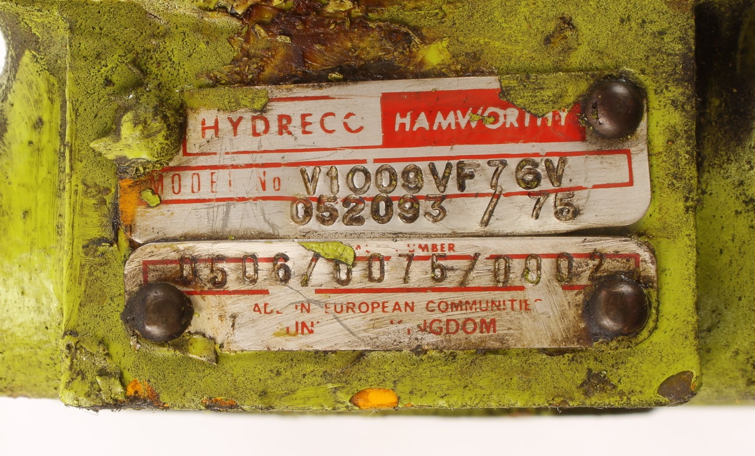 V1009VF76V from DUPLOMATIC - HYDRECO - DAVID BROWN HYDRAULIC ...