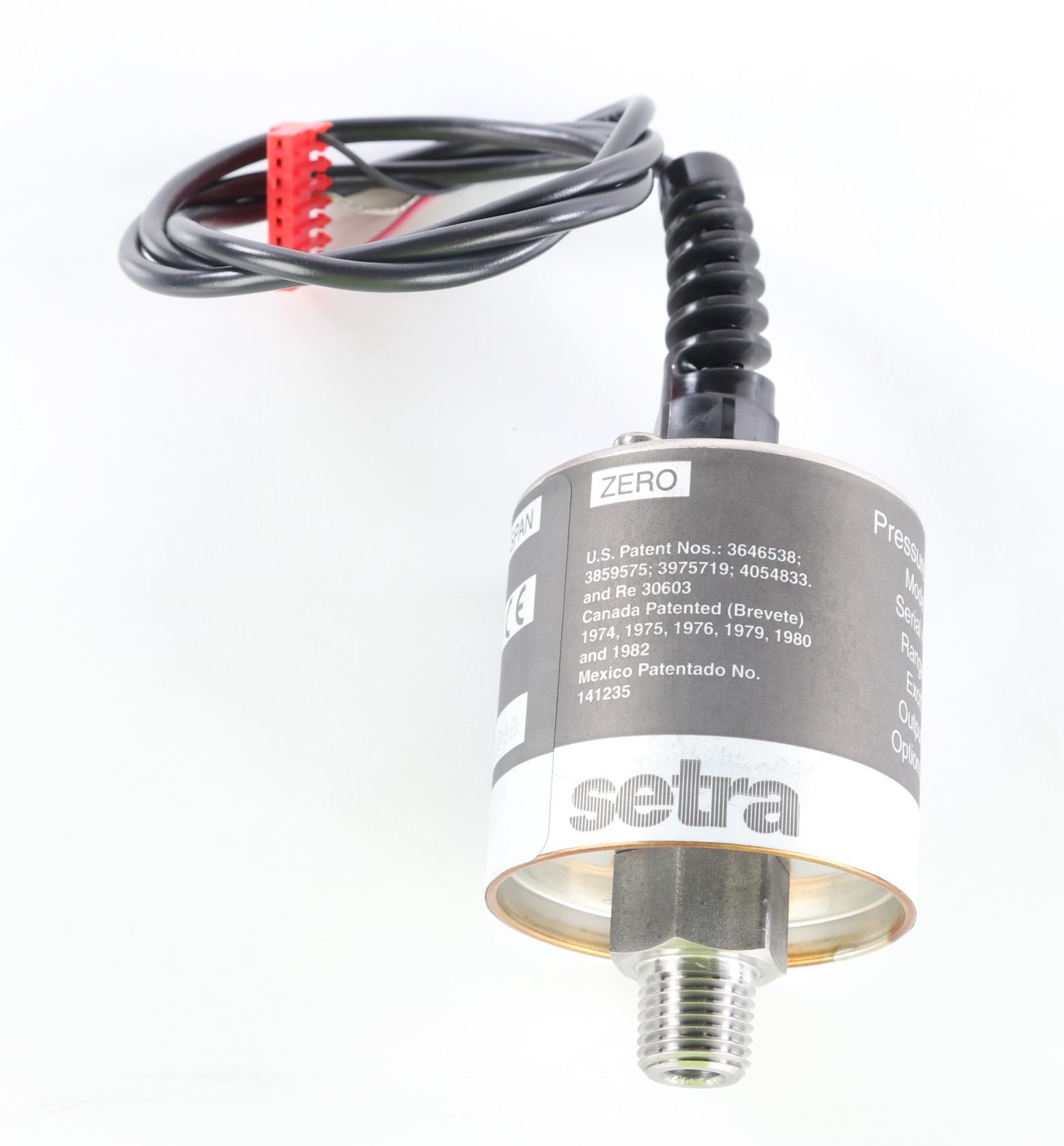 C206-250 from SETRA SYSTEMS - PRESSURE TRANSDUCER 0-250 PSI 24VDC
