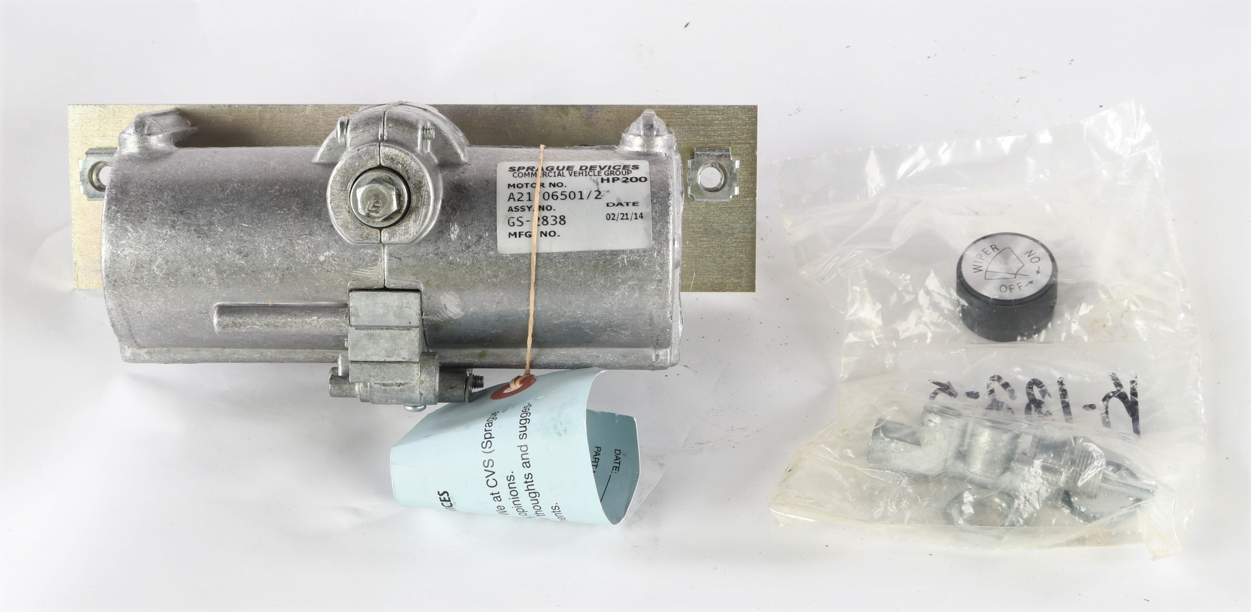 A21/06501/2 from CVG - SPRAGUE DEVICES INC - WIPER MOTOR