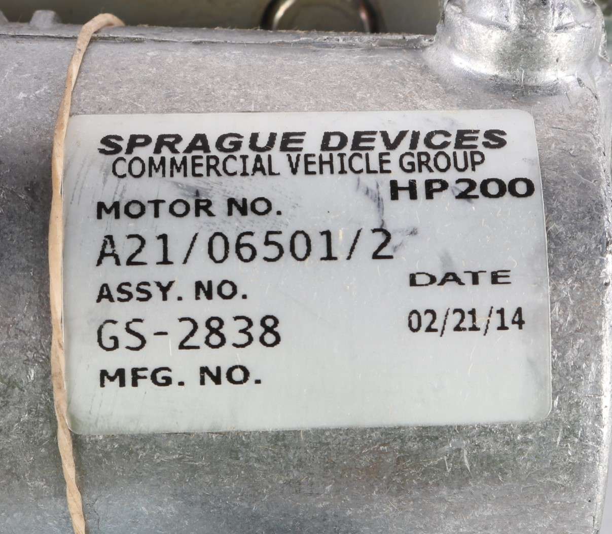 A21/06501/2 from CVG - SPRAGUE DEVICES INC - WIPER MOTOR