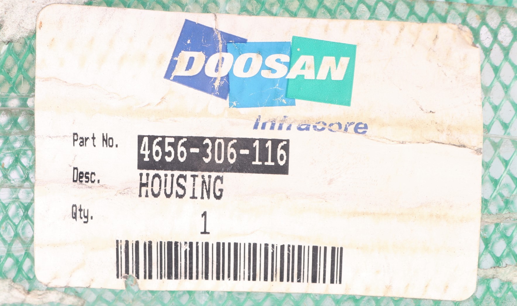 4656-306-116 from DOOSAN HEAVY CONSTRUCTION - VALVE HOUSING
