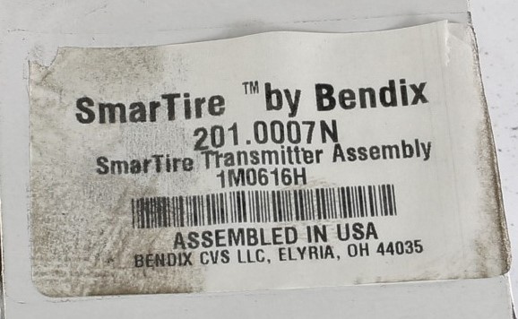 201.007N from BENDIX: INCL FORMULA BLUE/VORAD /DI-PRO/ SMARTIRE ...