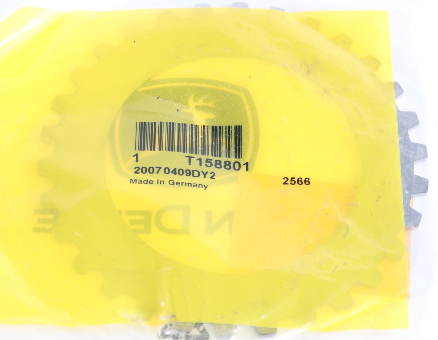 T158801 from JOHN DEERE CONST & FORESTRY - CLUTCH PLATE