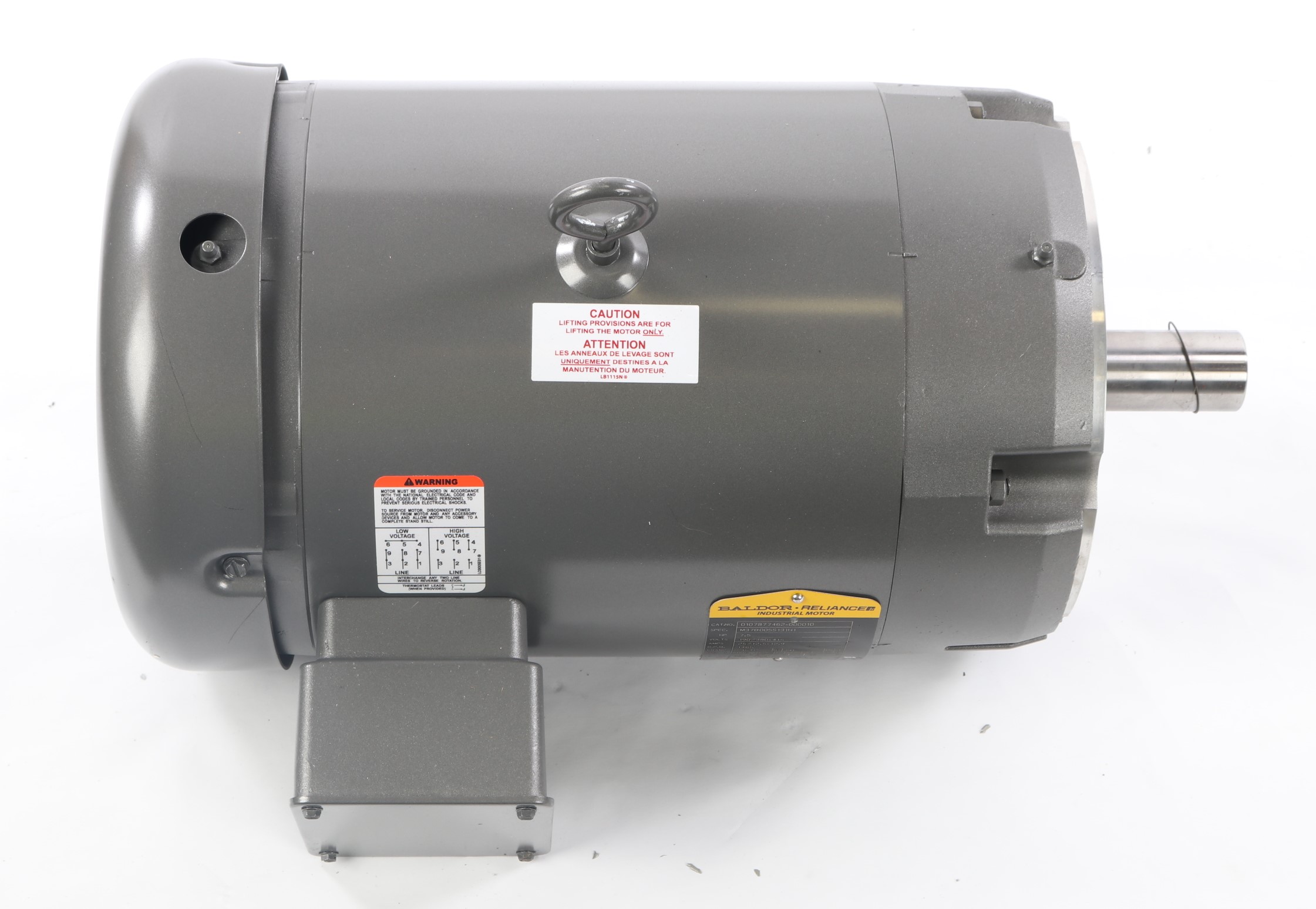 M37B005S131H1 from BALDOR - ELECTRIC MOTOR 7.5HP 190/380-415V FRAME 215TC