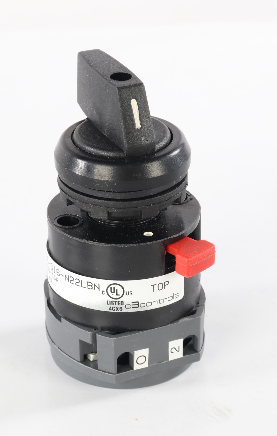 CS99006-G16-N221BN from C3CONTROLS - 3 POSITION SWITCH 16A 1 POLES