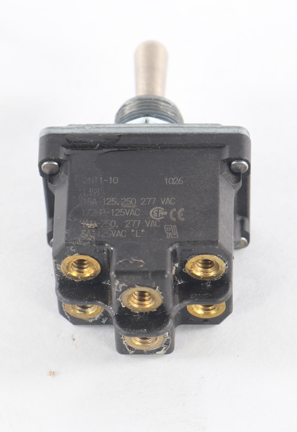2NT1-10 from MICRO SWITCH - TOGGLE SWITCH DPDT MOMENTARY