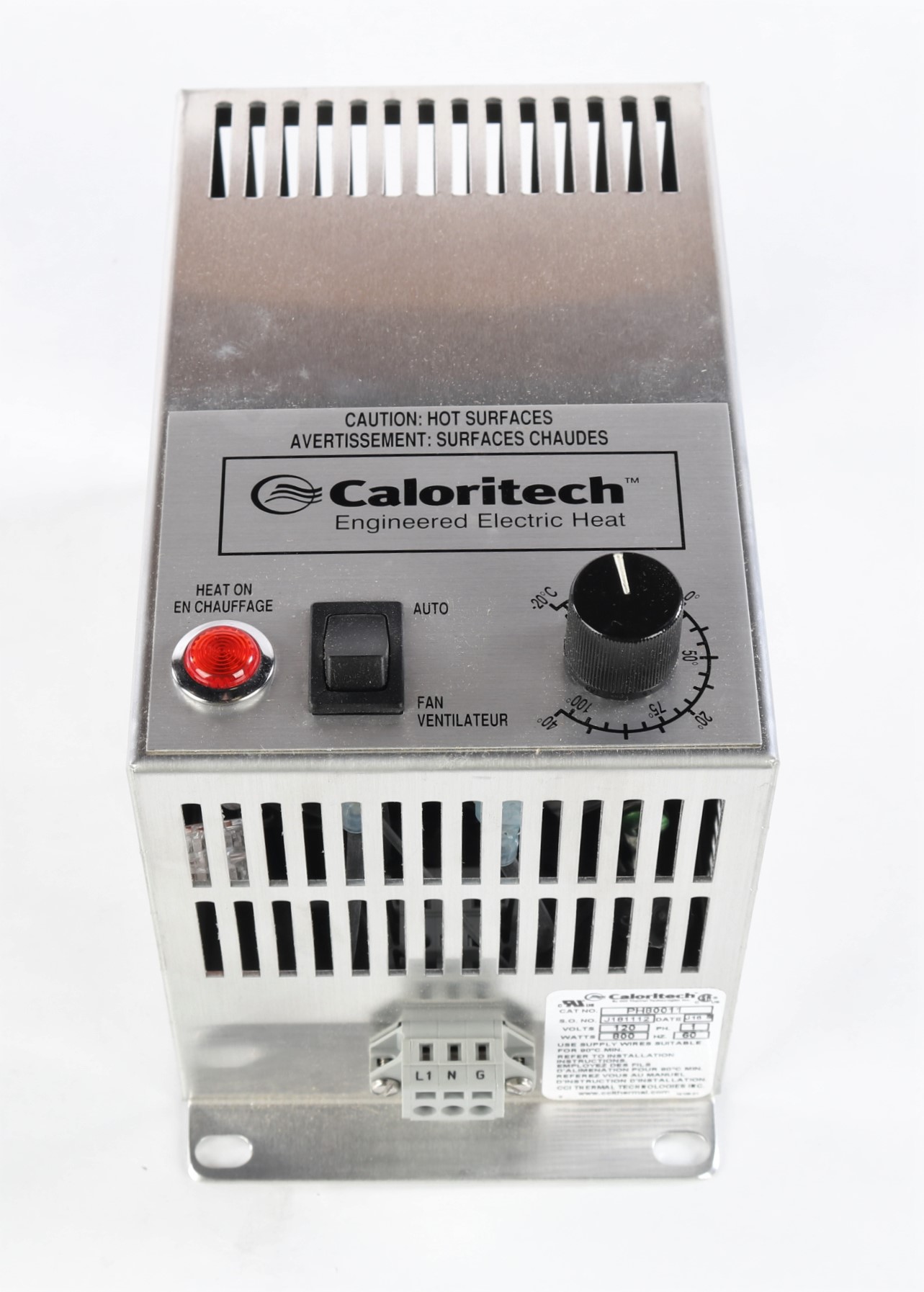 PH80011 from THERMON - ENCLOSURE HEATER 800W 120V