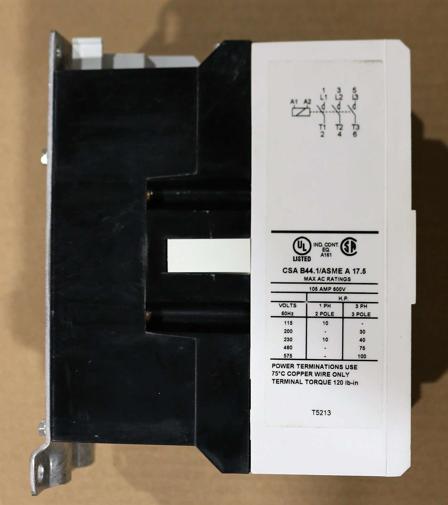 CE15MN3 from CUTLER HAMMER - CONTACTOR 120V 3P