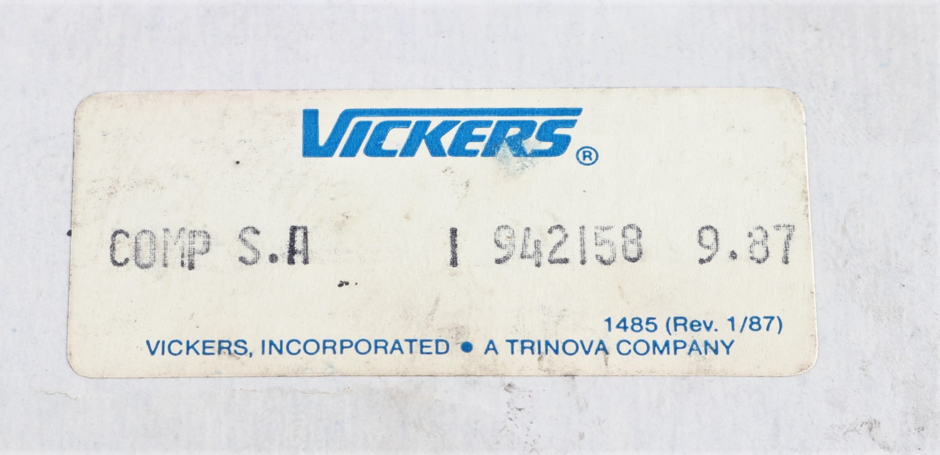 942158 from VICKERS - COMPENSATOR KIT