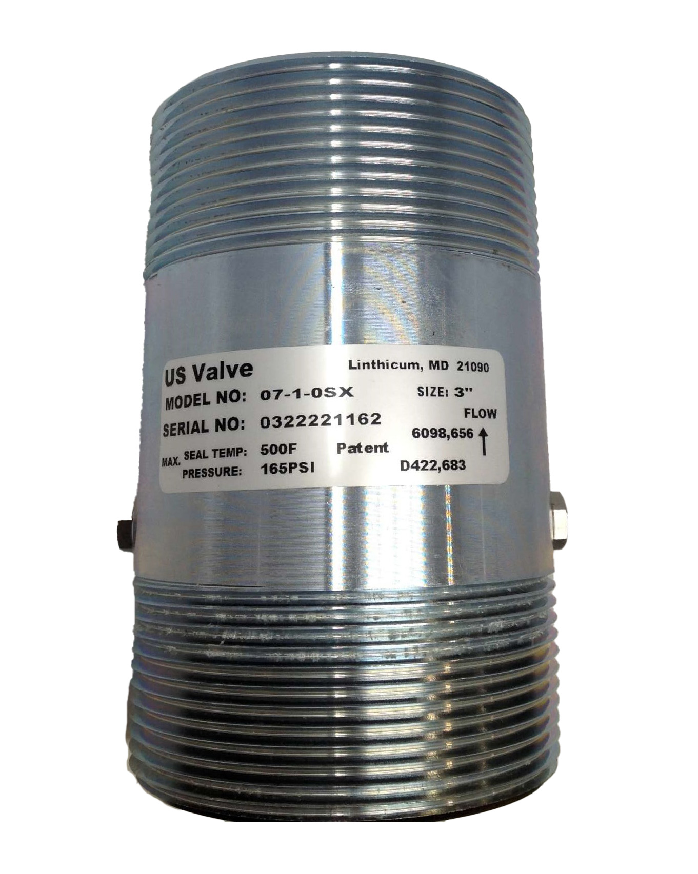 07-1-0SXS-(3) from US VALVE - DISCHARGE CHECK VALVE 165PSI 3\"