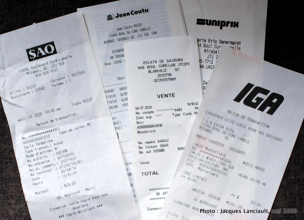 Le mot du jour : facturette - JacquesLanciault.com JacquesLanciault.com