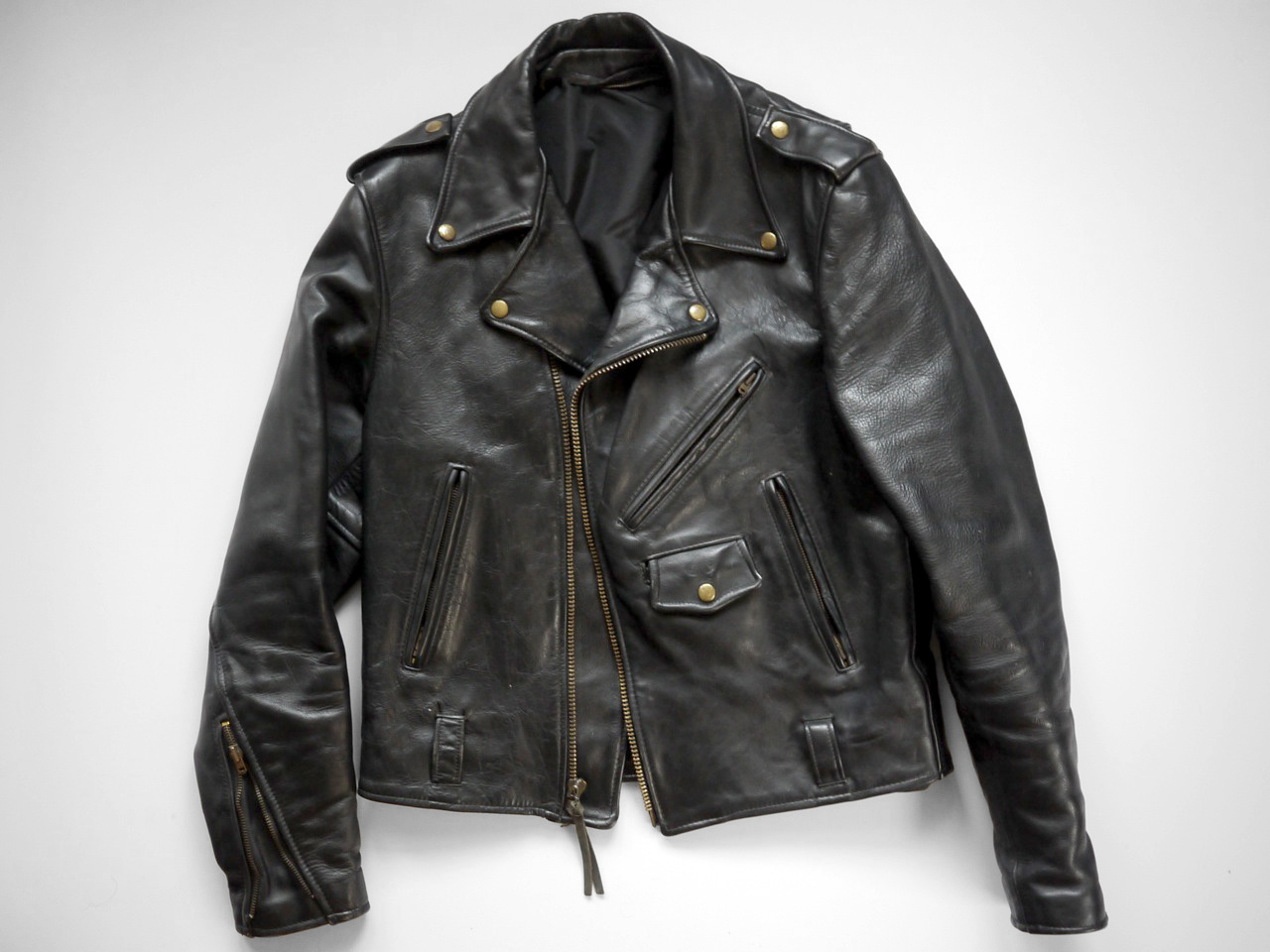 Help ID leather jacket - plaid pocket bags and SERVAL zipper | The ...