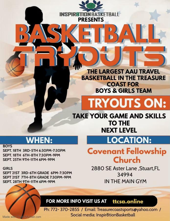 Basketball Tryouts Flyer Template