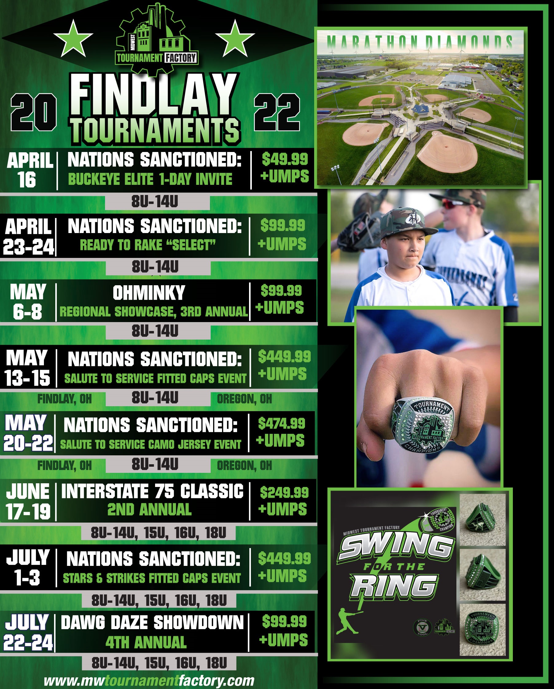 Midwest Tournament Factory - Marathon Diamonds (Findlay, OH)