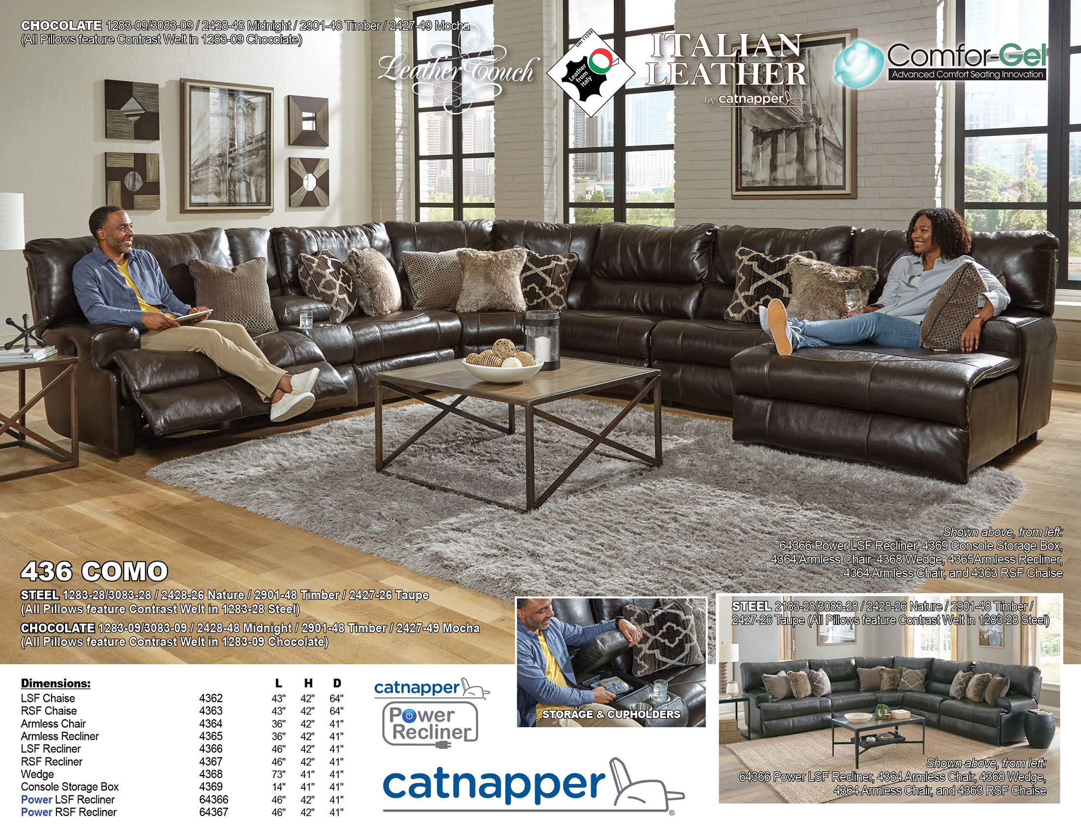 Como Modular Sectional (436/0) - Catnapper