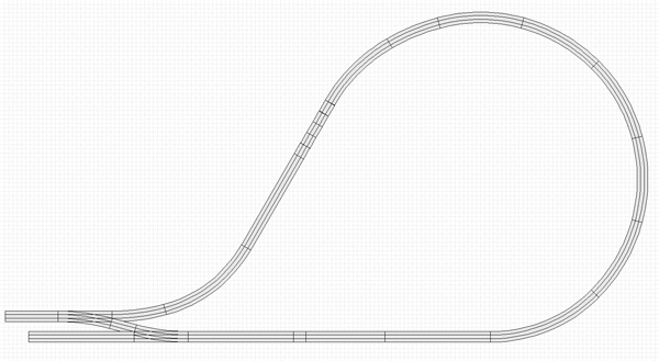 Kato Unitrack Reverse Loop With #4 Switches - DCC, Electrical ...