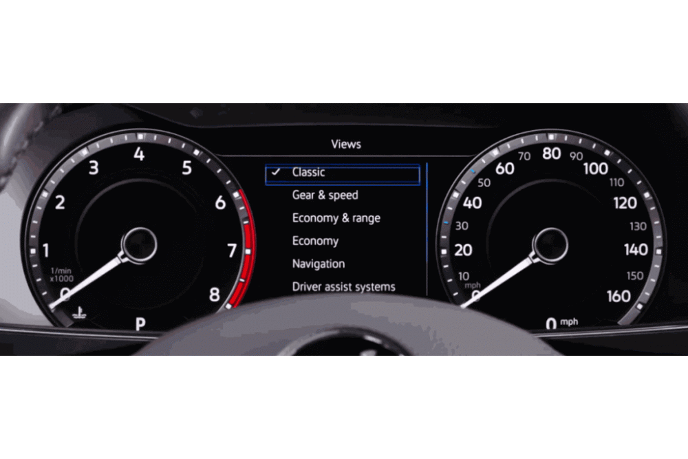 Volkswagen Digital Cockpit brings options to a big-screen display ...