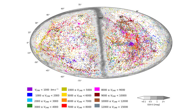UH Astronomers Map Distances To 56,000 Galaxies, Largest-Ever Catalog ...