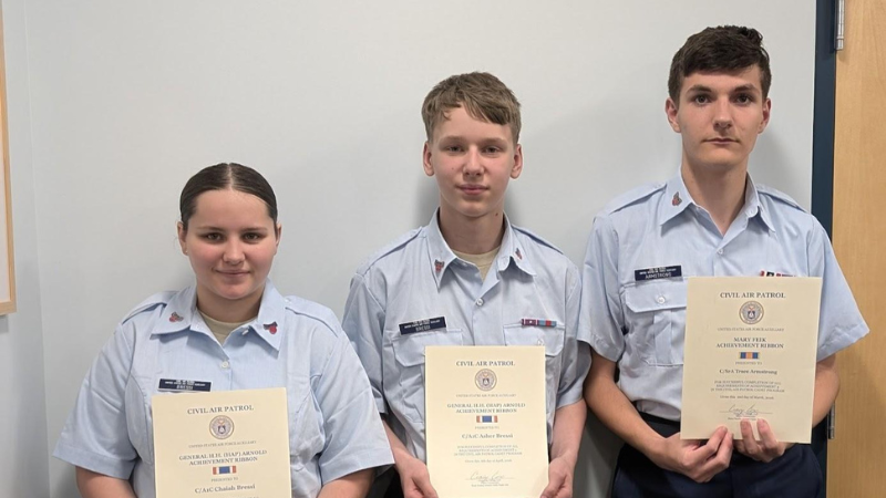 Civil Air Patrol cadets receive promotions at Knox County Airport ...