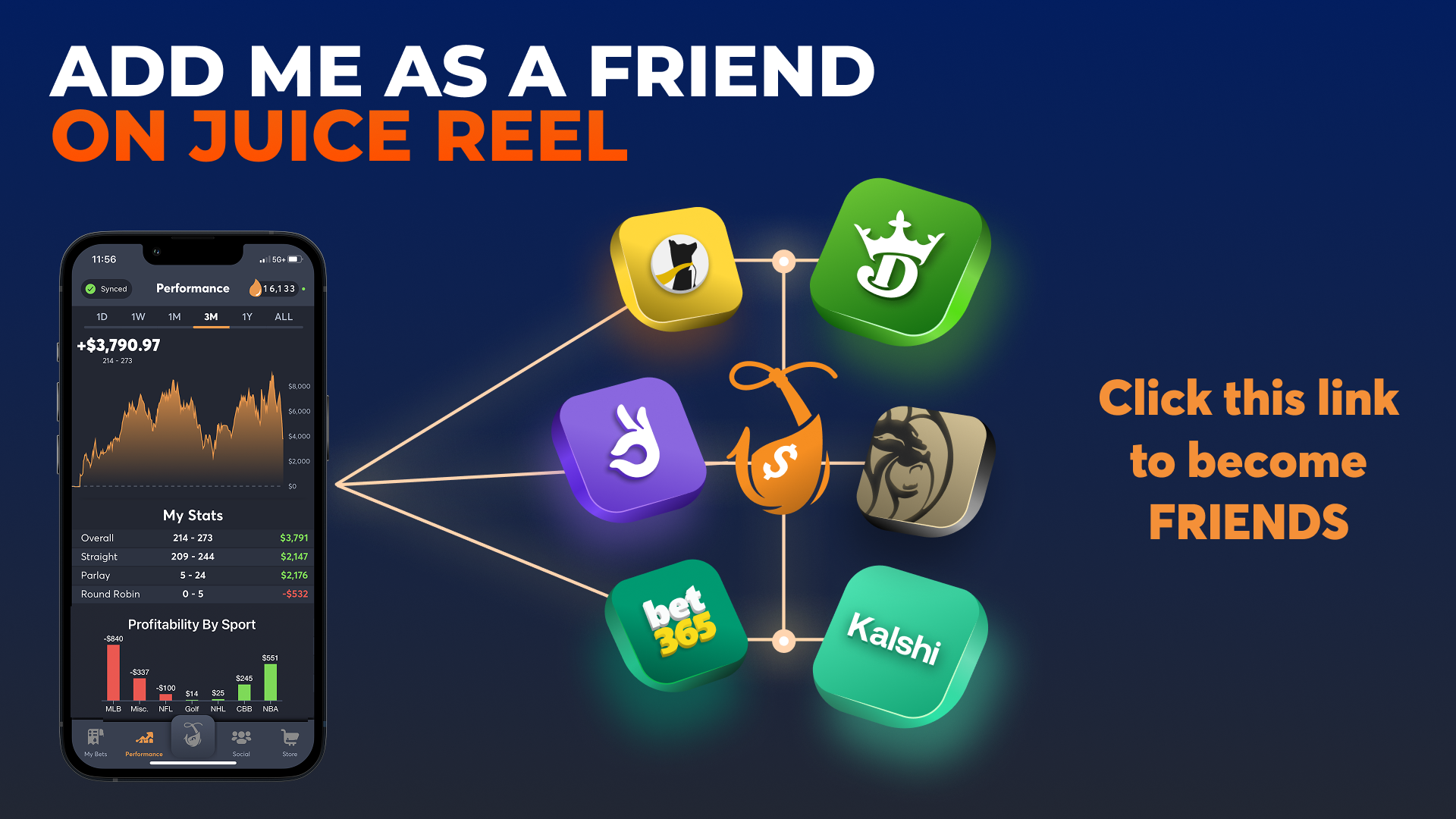 Add Me As A Friend on Juice Reel