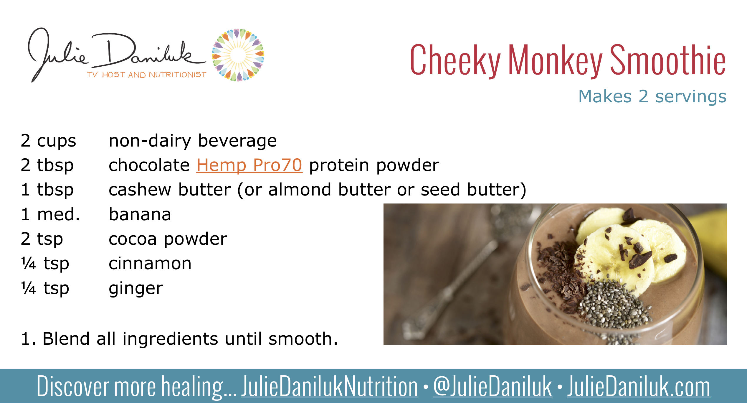 Cheeky Monkey Smoothie Recipe (deliciously filling favourite)