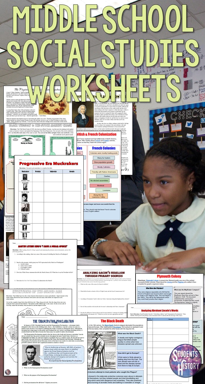 Social Studies Worksheets For Middle School Social Studies Worksheets For Middle School
