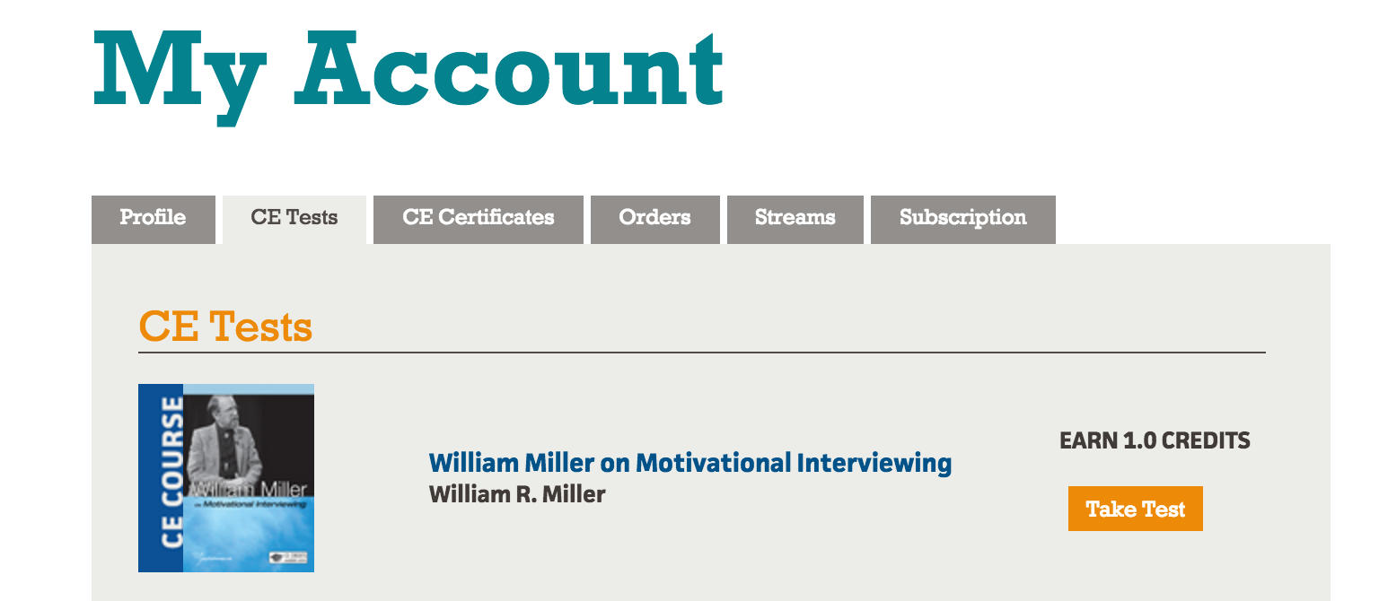 How to Take CE Tests for Psychotherapy.net Online Courses