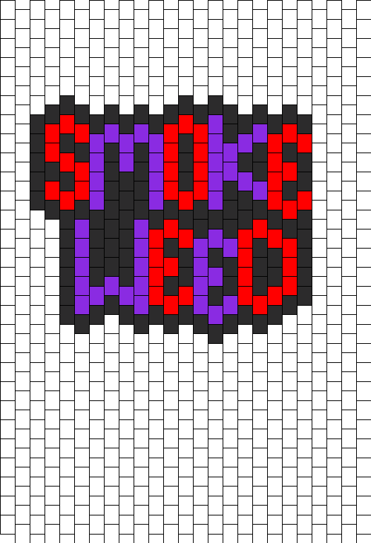 Rainbow Bow Perler Bead Pattern | Bead Sprites | Simple Fuse Bead Patterns