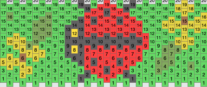 Ladybug Pony Bead Patterns | Animals Kandi Patterns for Kandi Cuffs