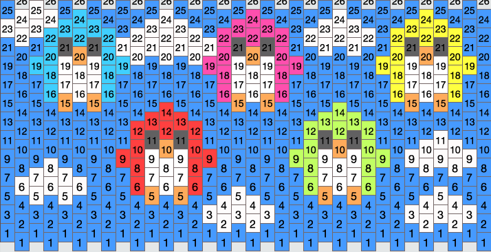 Birds Pony Bead Patterns | Animals Kandi Patterns for Kandi Cuffs