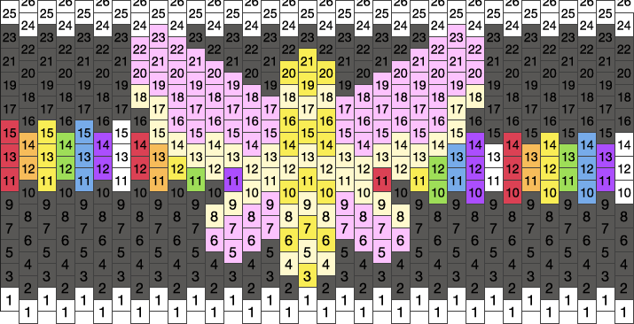 Rosie Maple Moth Pony Bead Patterns | Animals Kandi Patterns for Kandi ...