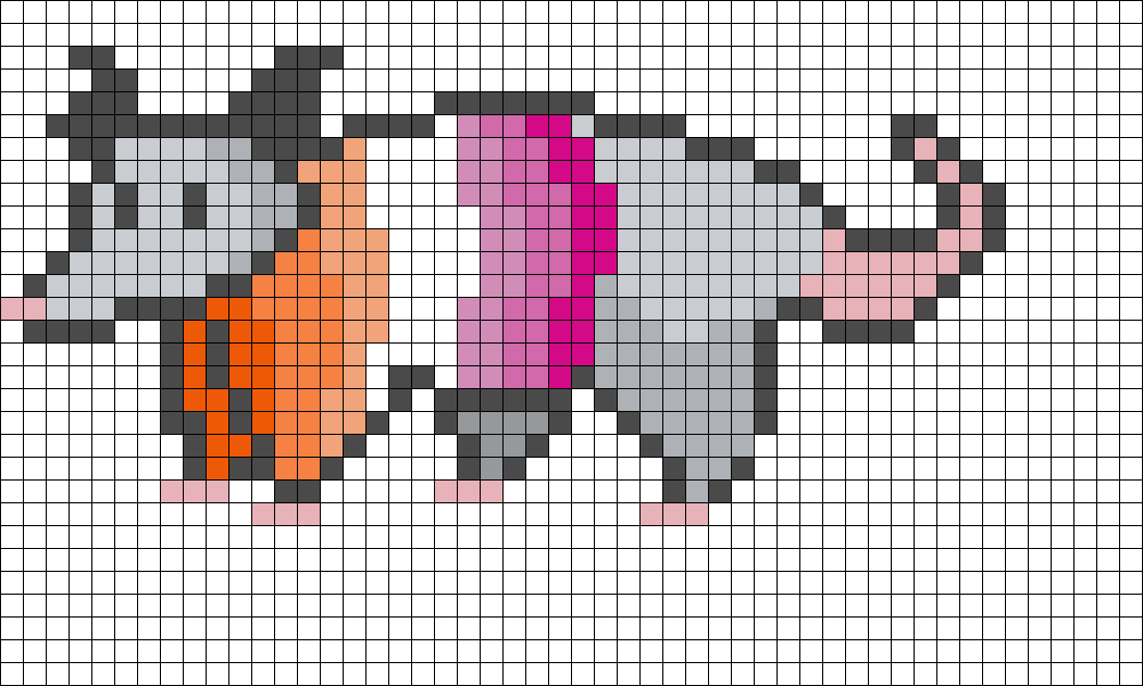 Kandi Patterns for Kandi Cuffs - Animals Pony Bead Patterns