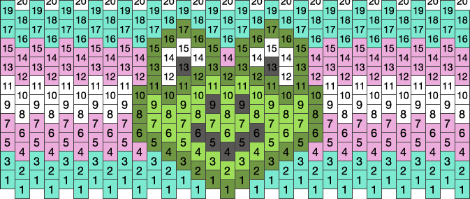 Trans Frog Cuff Pony Bead Patterns | Animals Kandi Patterns for Kandi Cuffs