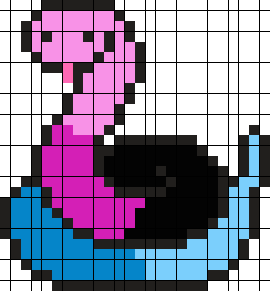 Omnisexual Snake Perler Bead Pattern | Bead Sprites | Animals Fuse Bead ...