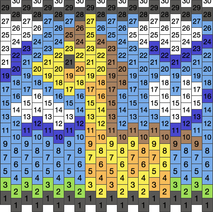 Giraffe Pony Bead Patterns | Animals Kandi Patterns for Kandi Cuffs