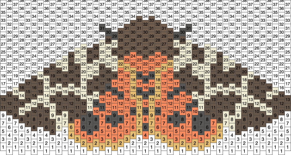 Garden Tiger Moth Pony Bead Patterns | Animals Kandi Patterns for Kandi ...