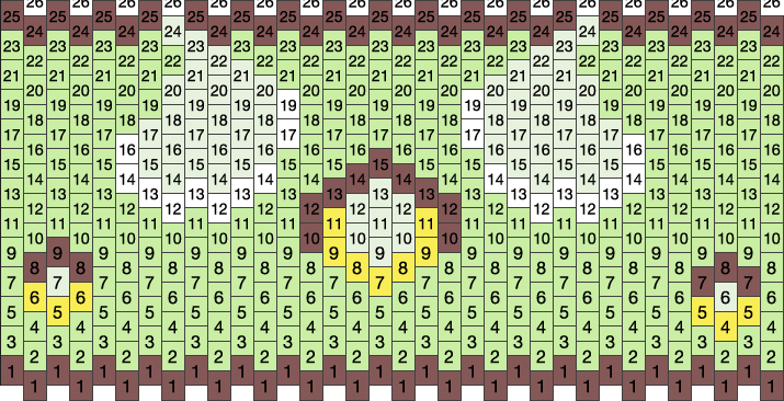 Luna Moth Inspired Cuff Pony Bead Patterns | Animals Kandi Patterns for ...