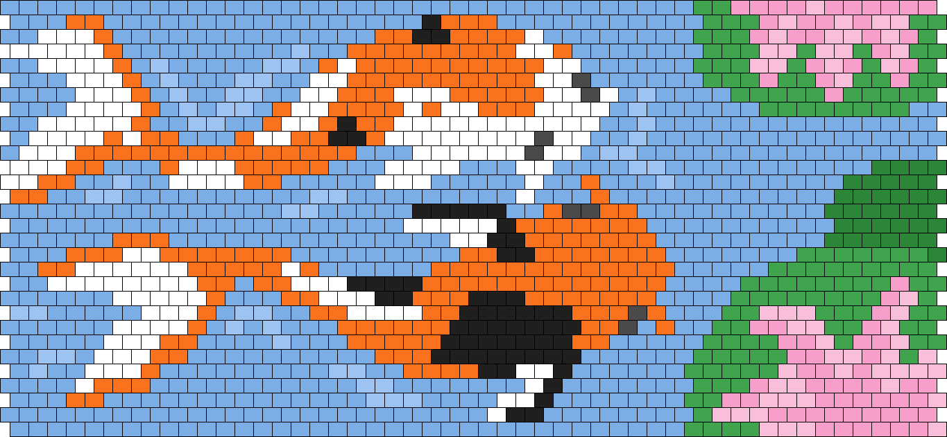 Koi Fish Bag Panel Front Bead Pattern | Peyote Bead Patterns | Animals ...